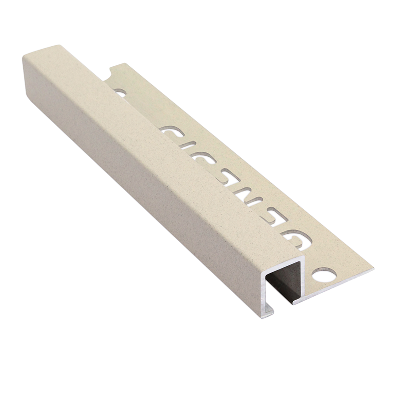 Genesis Textured Sand Stone Square Edge Aluminium Tile Trim TDP 2.5m ...