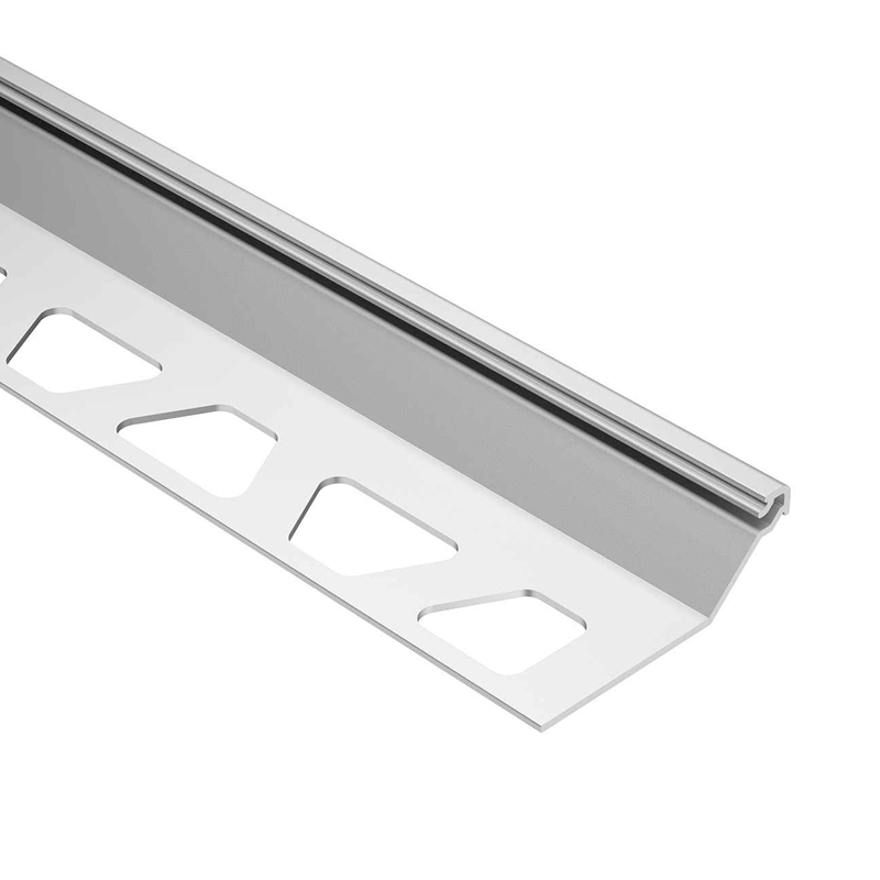 Schluter-FINEC-SQ-AE Silver Anodised Aluminium Finishing Profile 2.5m ...
