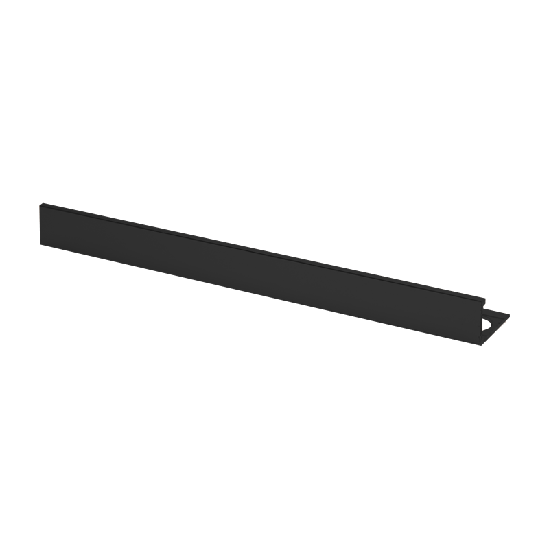 Straight Edge Matt Black Tile Trim By Premtool | Premium Tile Trim