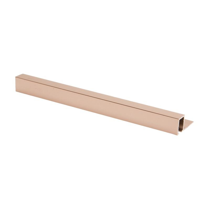 Square Edge Light Copper Tile Trim TDP by Genesis | Premium Tile Trim