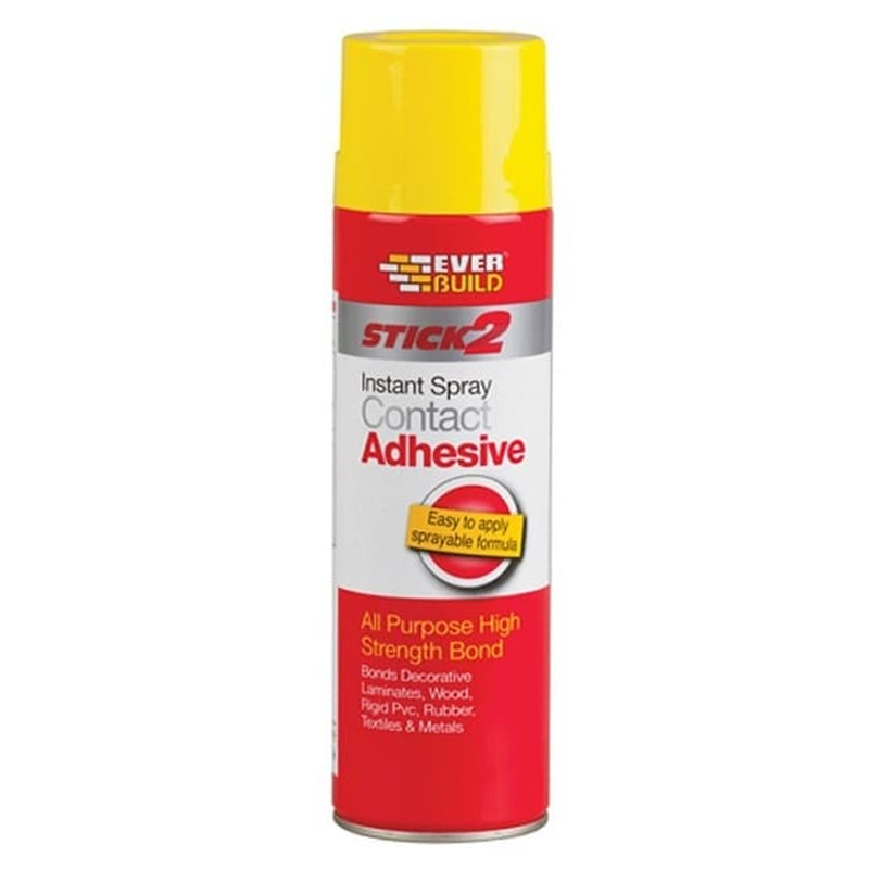 Everbuild STICK2 Instant Spray Contact Adhesive 500ml | Premium Tile Trim