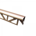 Square Edge Brushed Copper Tile Trim TDP by Genesis | Premium Tile Trim