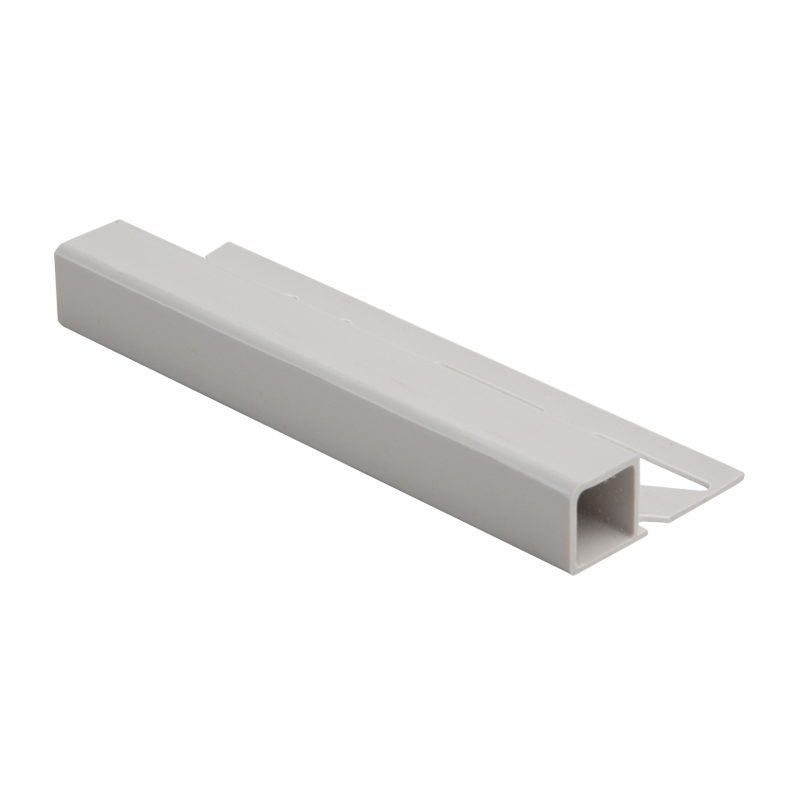 Dural Plastic Square Edge Tile Trim Grey DPSP 2.5m | Premium Tile Trim