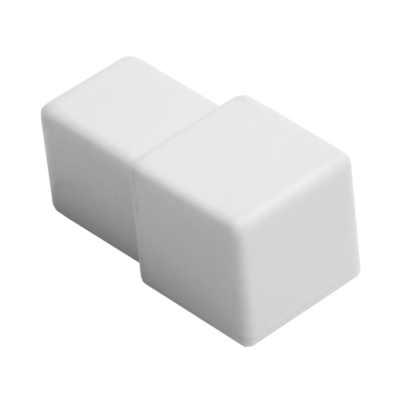 Dural Plastic Square Edge Corner White DPSP | Premium Tile Trim