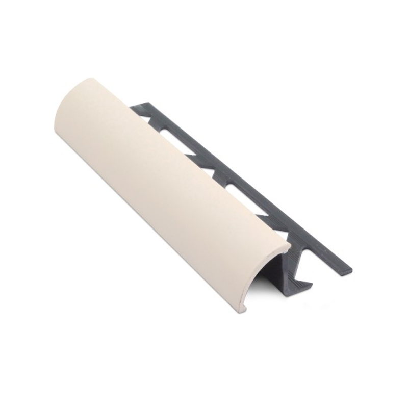 Genesis Plastic Round Edge Eco Plastic Tile Trim Soft Cream ECT 2.5m ...