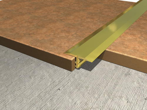 22 x 10mm Matt Brass Floor Dividing Strip EDA408.83 | Buy Flooring ...