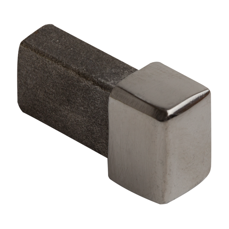Genesis Stainless Steel Square Edge Contour Corner EQI | Premium Tile Trim