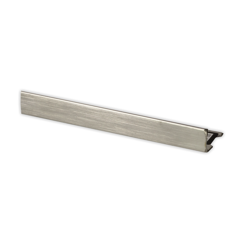 Genesis Straight Edge Brushed Stainless Steel Tile Trim ESS 2.5m ...