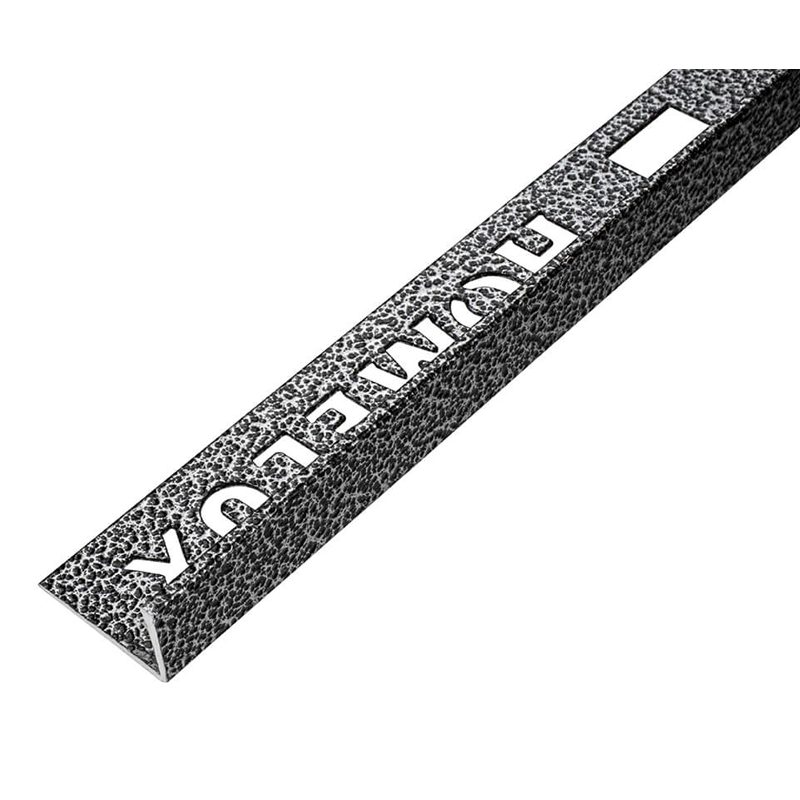 Homelux Aluminium Straight Edge Tile Trim Industrial Hammered 2.5m ...
