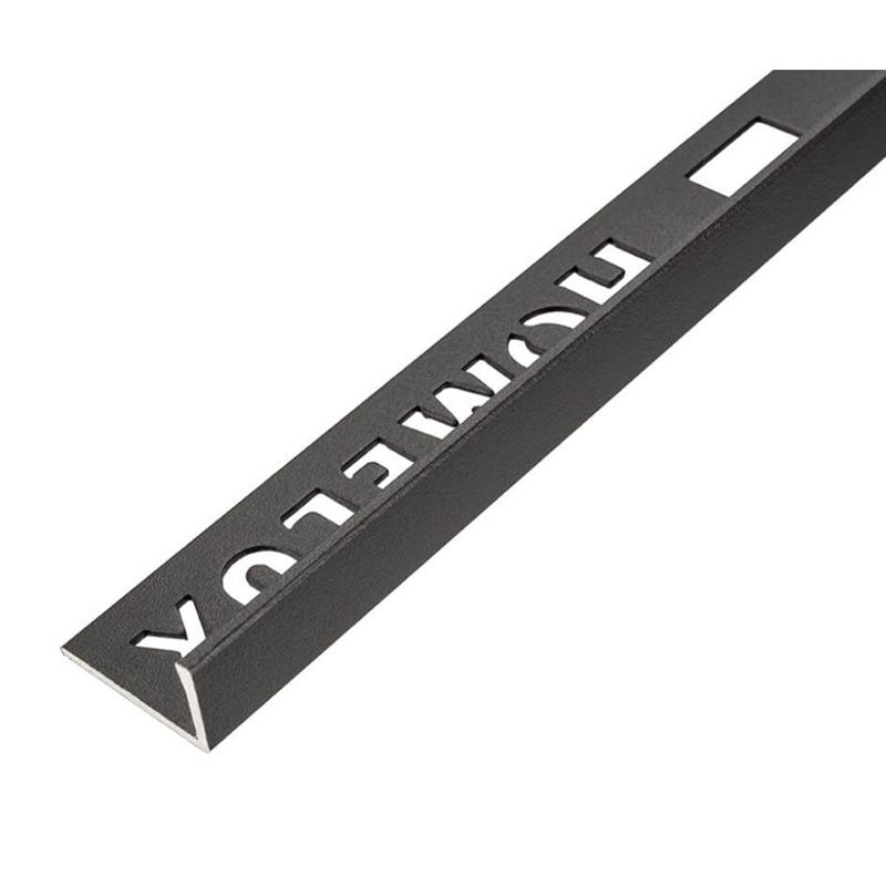 Homelux Aluminium Straight Edge Tile Trim Carbon 2.5m | Premium Tile Trim