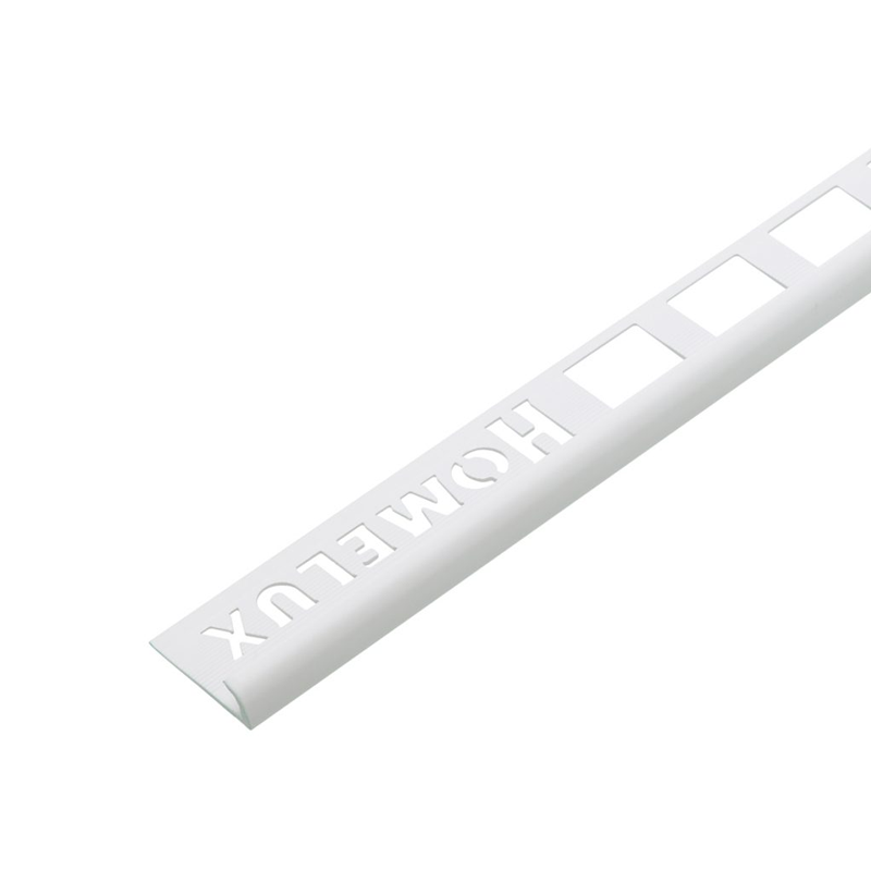 Homelux PVC Round Edge Tile Trim White 2.5m | Premium Tile Trim