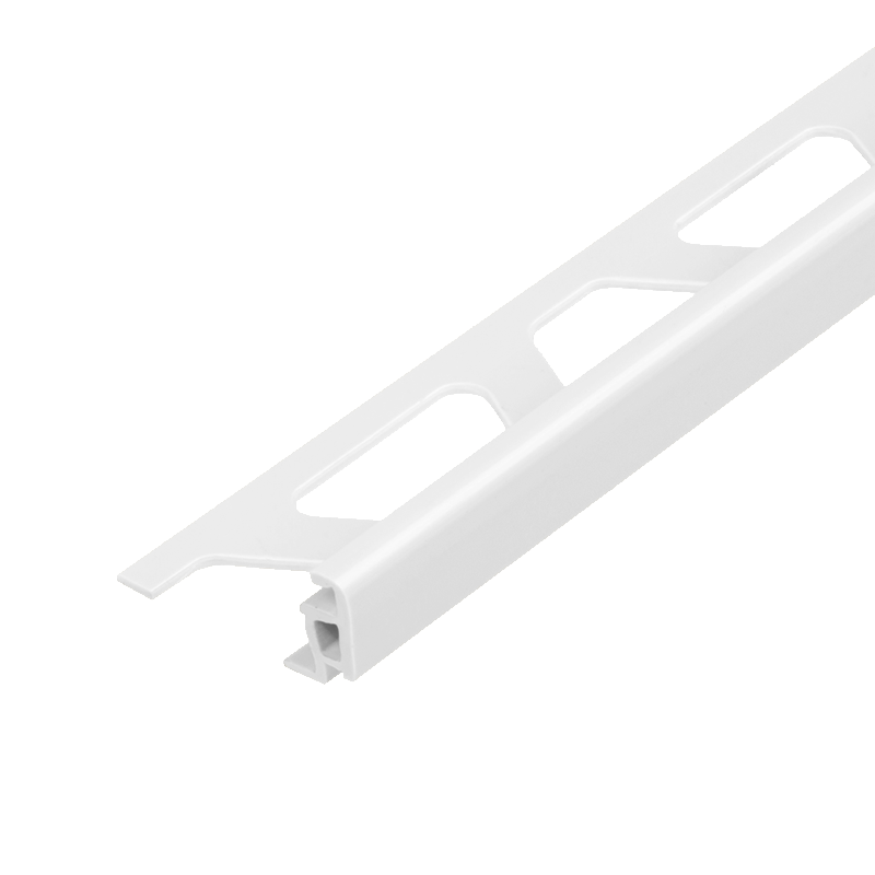 Schluter JOLLY-P Coloured PVC Straight Edge Brilliant White Tile Trim 2 ...