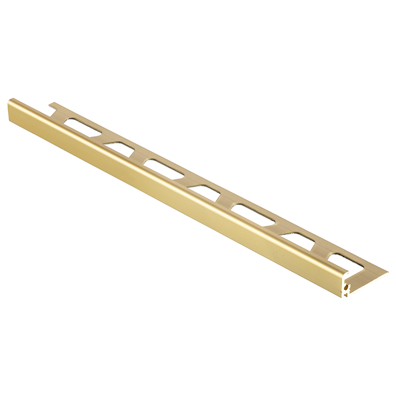 Schluter JOLLY-AM Straight Edge Matt Brass/Gold Anodised Aluminium Tile ...