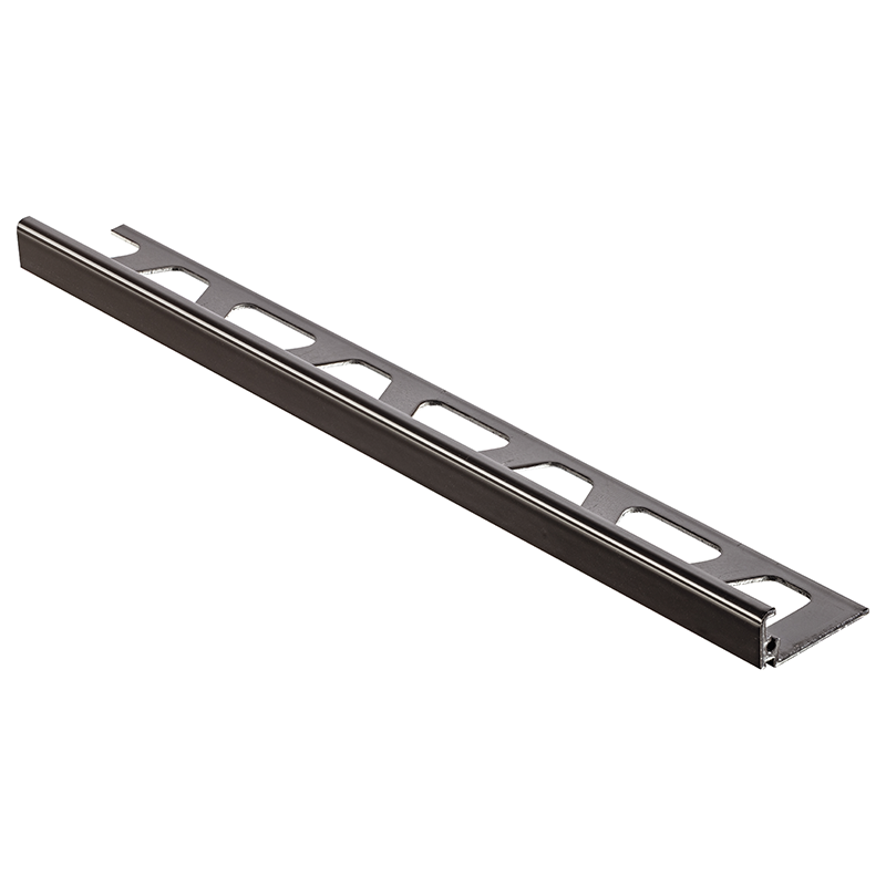 Schluter TRENDLINE JOLLY-AC Straight Edge Black Brown Aluminium Tile ...
