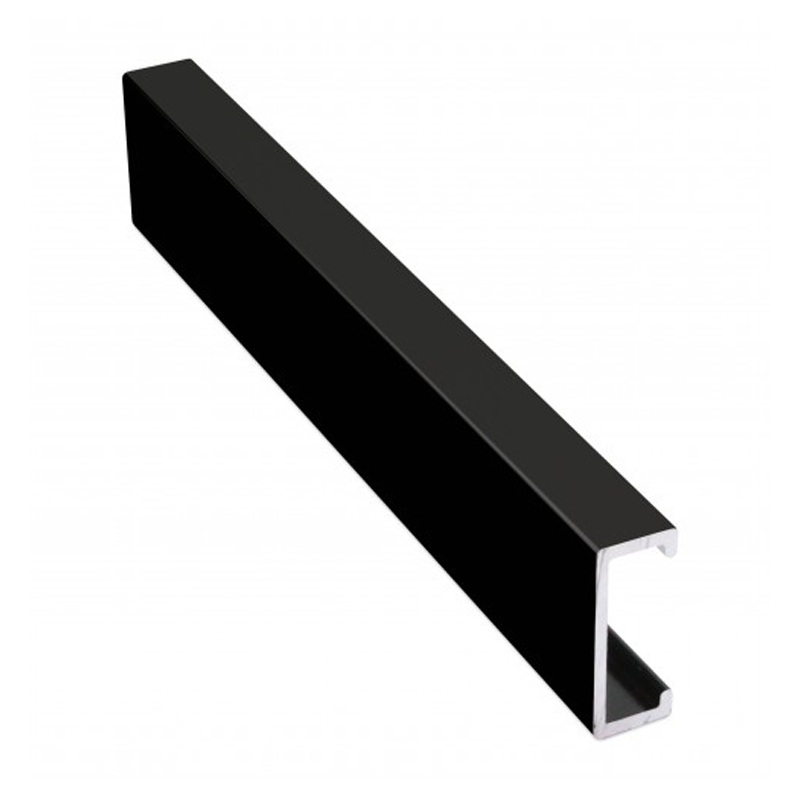 Genesis Black Effect Aluminium Flat Line Listello 20mm x 8mm LFA 2.5m ...