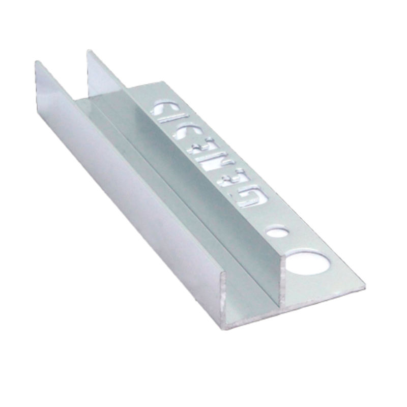 Genesis Bright Silver Glass Panel / Shadow Joint Aluminium Profile LGA ...