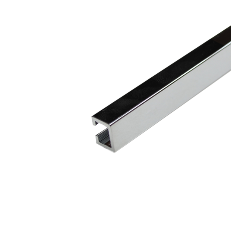 PREMTOOL Polished Silver 10mm x 8mm Flat Listello 2.5m | Premium Tile Trim