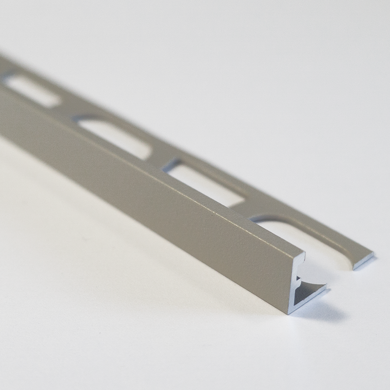 Mapei Color Aluminium Straight Edge Tile Trim 110 Manhattan 2000 2.7m ...