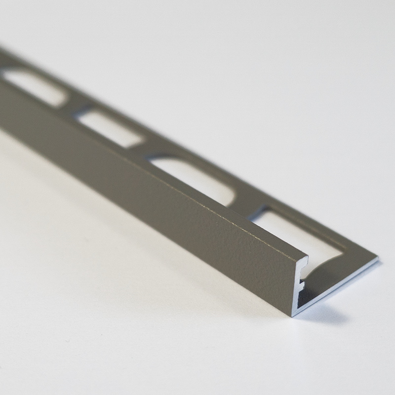 Mapei Color Aluminium Straight Edge Tile Trim 113 Cement Grey 2.7m ...