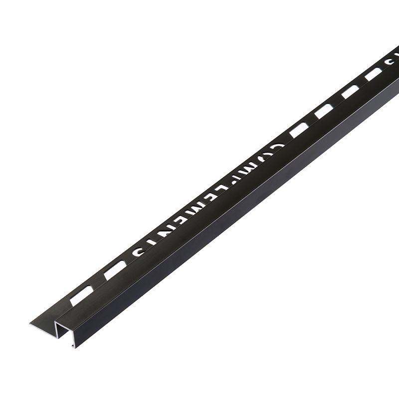 Complements Matt Black Square Edge Aluminium Tile Trim 2.5m | Premium ...