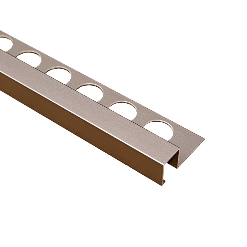 PREMTOOL Contract Metal Square Edge Matt Rose Aluminium Tile Trim 2.5m ...