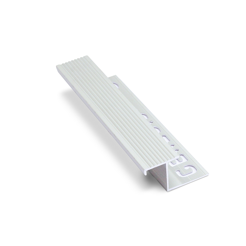 Genesis Matt Silver Tile In Step Edge NLT 2.8m | Premium Tile Trim