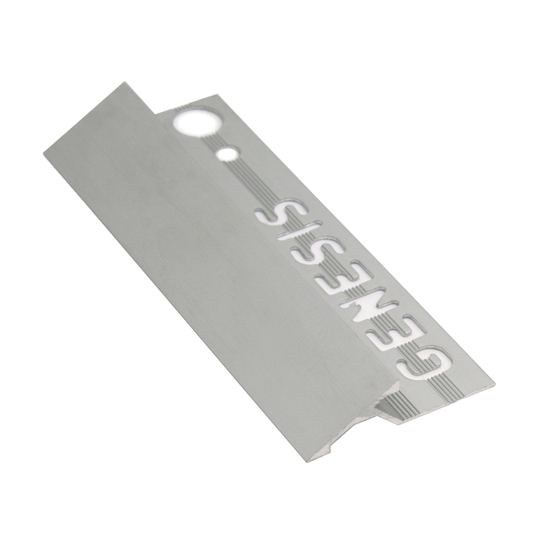 Genesis Matt Silver Aluminium Tile In Ramp RSA 2.5m | Premium Tile Trim