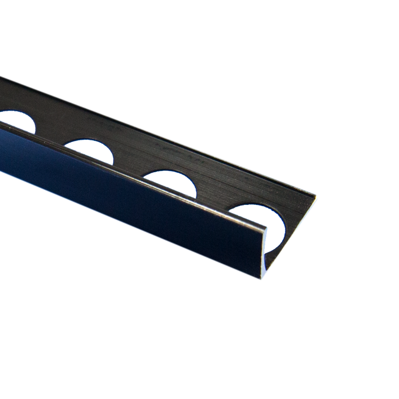 PREMTOOL Contract Metal Straight Edge Polished Black Aluminium Tile ...