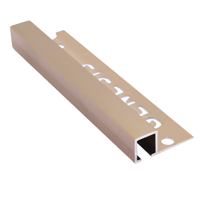 Genesis Light Copper Square Edge Aluminium Tile Trim TDP 2.5m | Premium ...