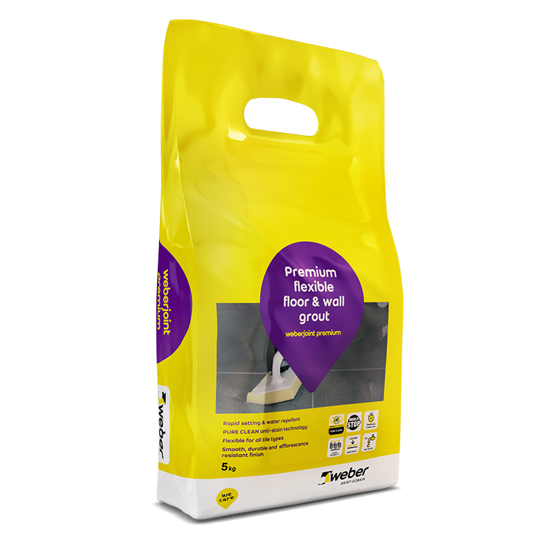 Weber Weberjoint Premium Flexible Grout 5kg (Choice of Colour ...